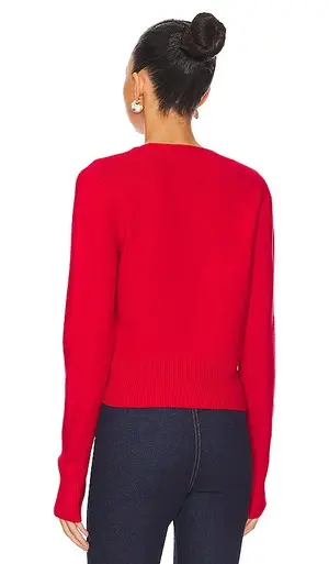 GUIZIO Camelie Cardigan Top - Red