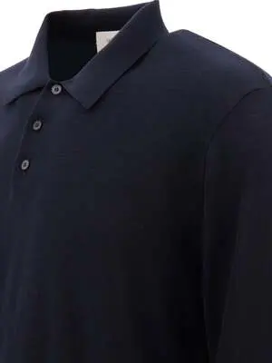 GOLDEN GOOSE Gregory' Wool Polo Shirt - Blue