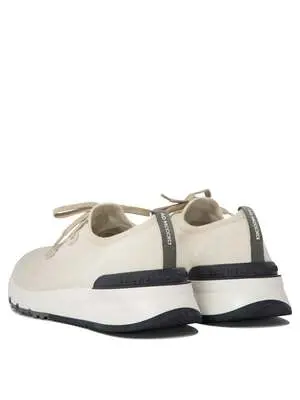 Brunello Cucinelli Cotton Chiné Knit Sneakers