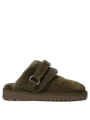 Burberry Chubby Low Suede Slippers