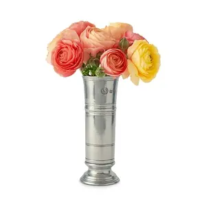 MATCH Footed Cylinder Vase - Pewter