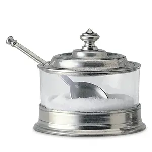 MATCH Jam Pot With Spoon - Pewter