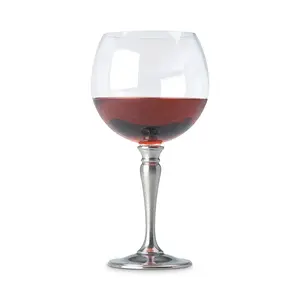 MATCH Classic Balloon Crystal Wine Glass - Pewter