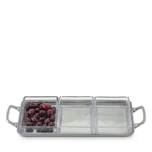 MATCH Crudite Tray With Handles - Pewter