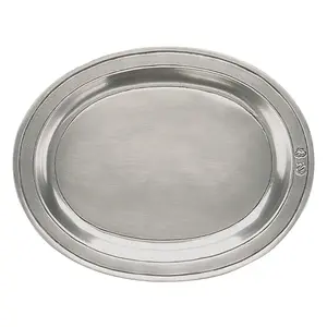 MATCH Oval Incised Tray, X-small - Pewter