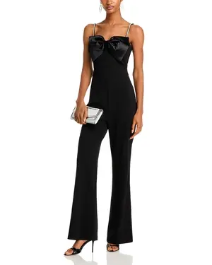 Eliza J Bow Rhinestone Jumpsuit