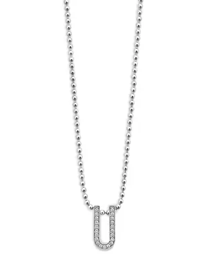 Lagos Sterling And Diamond Pendant Necklace