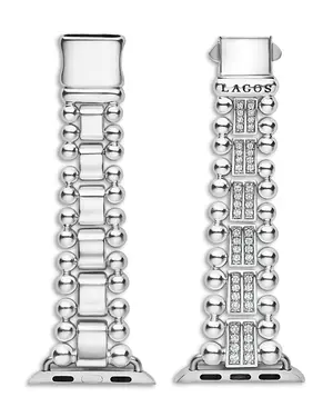 Lagos Sterling Diamond Apple Watch Bracelet