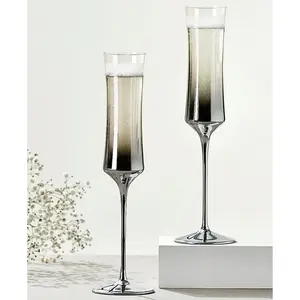 NUDE GLASS Dream Parade Flute Champagne Glasses, Set Of 2