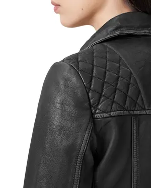 ALLSAINTS Cargo Distressed Leather Biker Jacket