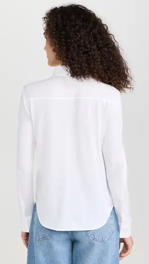 Theory Long Sleeve Button-down Shirt - White