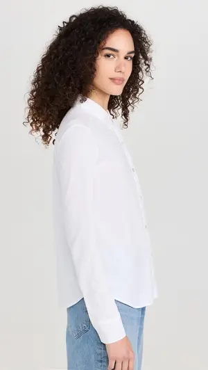 Theory Long Sleeve Button-down Shirt - White