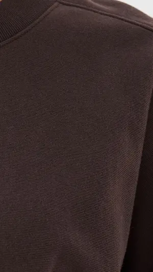 Tibi Cocoon Crewneck Sweatshirt - Brown