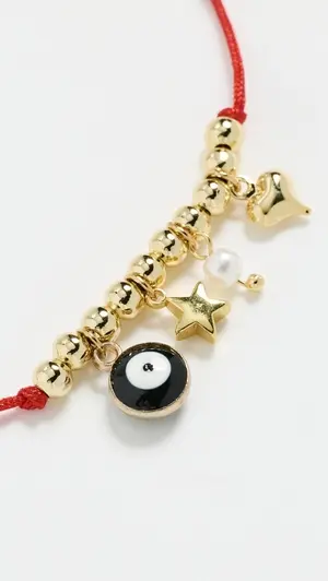 Alexa Leigh Evil Eye Bracelet - Red