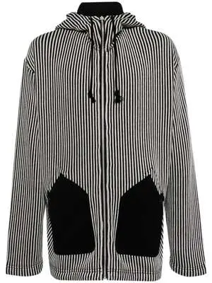 Junya Watanabe Striped Knitted Hoodie