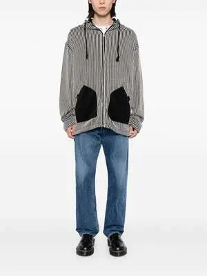 Junya Watanabe Striped Knitted Hoodie