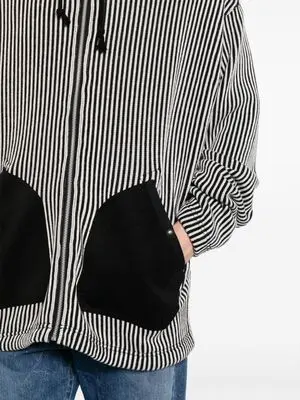 Junya Watanabe Striped Knitted Hoodie