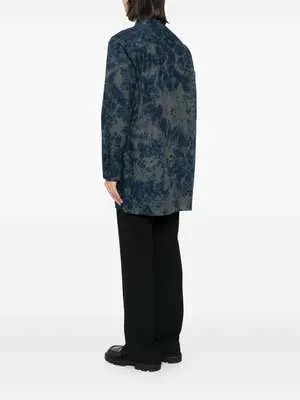 Yohji Yamamoto Sheeting Ink Triple Collar Shirt