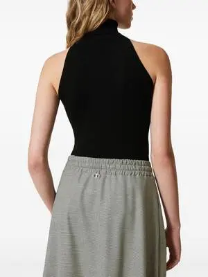 TWINSET Logo-plaque Knit Top