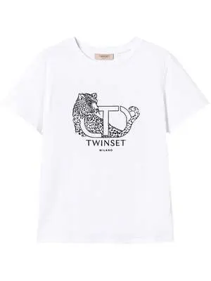 Twinset Straight Hem T-shirts For Women