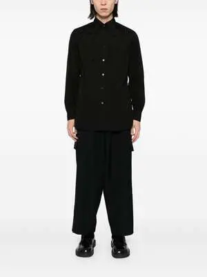Yohji Yamamoto Wool Wide-leg Trousers