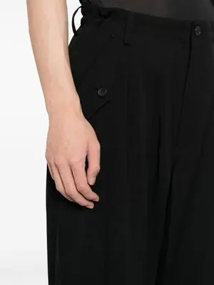 Yohji Yamamoto Wool Cropped Trousers