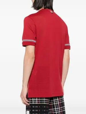 Thom Browne Cotton Stripe T-shirt - Red