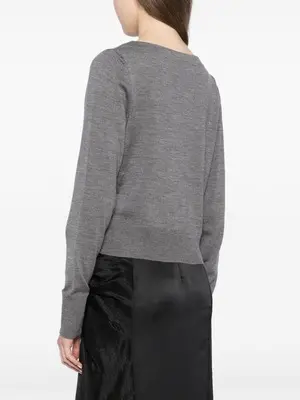 Erdem Glass Crystal-embellished Wool Top