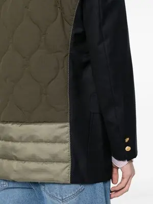Junya Watanabe Notched Lapel Checked Blazer
