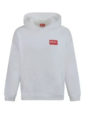 DIESEL® S-boxt Cotton Hoodie - White