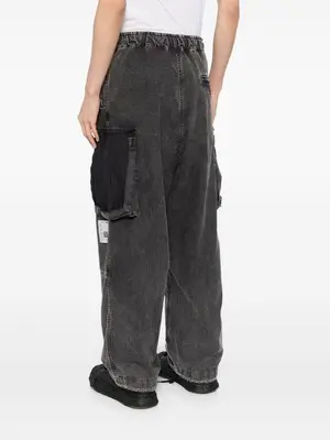 Mihara Yasuhiro Cotton Cargo Trousers - Black