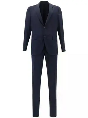 LARDINI Wool Single-breasted Suit - Blue