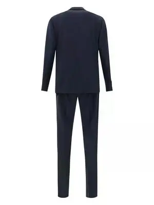 LARDINI Wool Single-breasted Suit - Blue