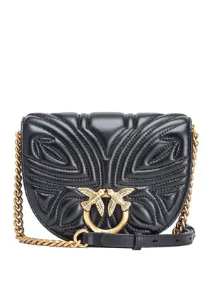 Pinko Love Leather Crossbody Bag