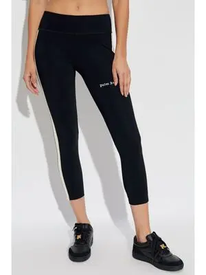 Palm Angels Logo-print Cropped Leggings