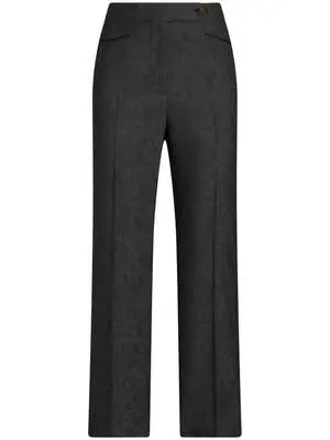 Etro Floral-jacquard Trousers