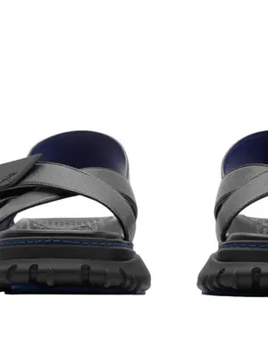 Burberry Pebbled Leather Sandals