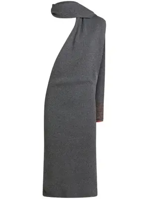 Etro Ribbed-knit Midi Dress - Grey