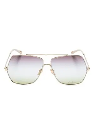 Chloé Aly' Sunglasses - Gold