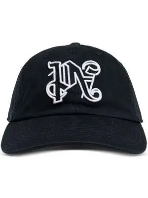 Palm Angels Monogram Baseball Cap - Black