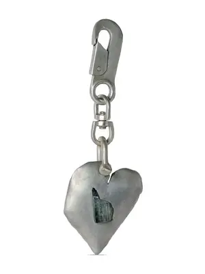 PARTS OF FOUR Jazz's Solid Heart Keyring - Silver