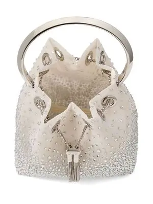 JIMMY CHOO Bon Bon Shoulder Bag - White
