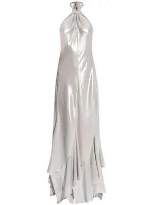 Diesel® D-Ynamite Halterneck Dress In Silver - 73% Off