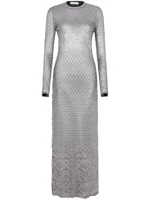 Rabanne Metallic Knitted Maxi Dress