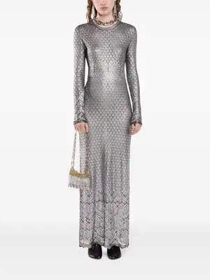 Rabanne Metallic Knitted Maxi Dress