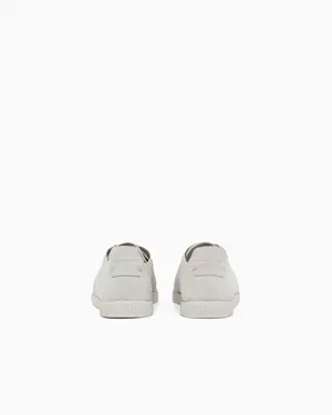 Giorgio Armani Suede Low Top Sneakers - Grey