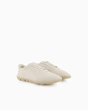 Giorgio Armani Suede Sneakers - White