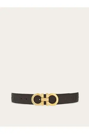 FERRAGAMO FERRAGAMO Reversible Gancini Belt Black
