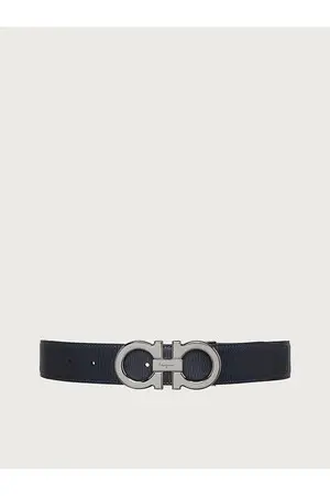 FERRAGAMO Reversible Gancini Belt - Red