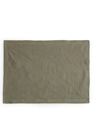 Velvet By Graham & Spencer Linen Placemat - Olive